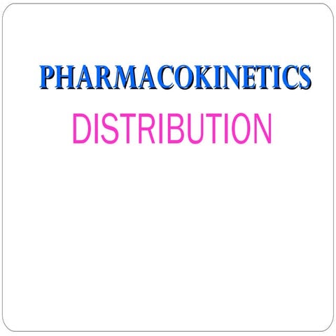 Drug distribution | PPT