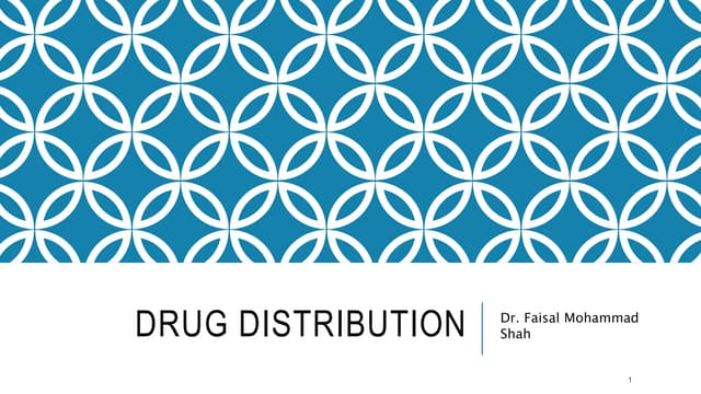 Factors affecting distribution of drug | PPT