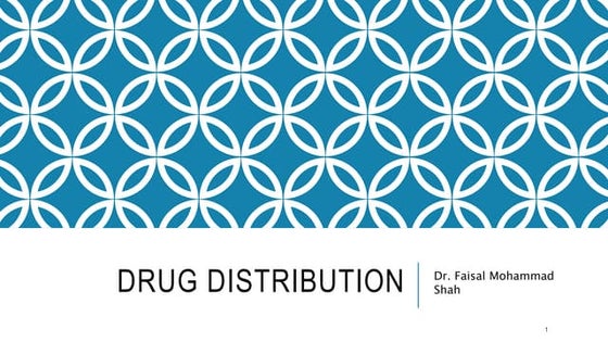 Pharmacokinetic Lecture - Distribution.pptx