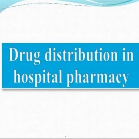 Drug distribution in hospital pharmacy converted | PPTX