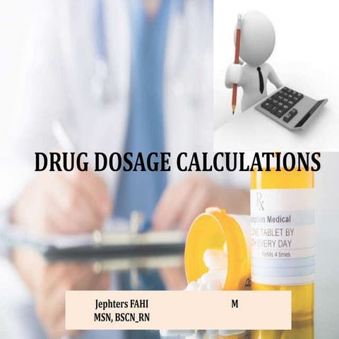 Calculation of medication in Pediatric., walaa.ppt