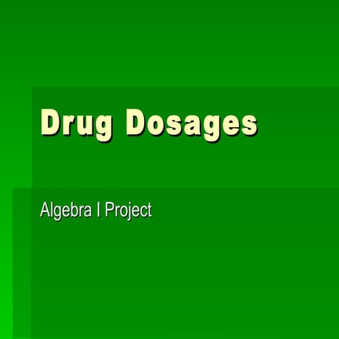 Drug Dosages | PPT