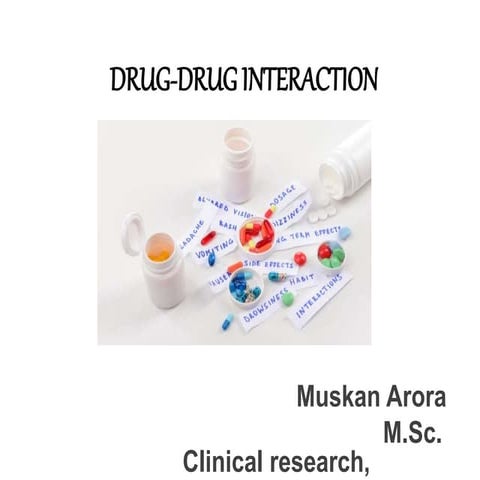 Drug interactions their types, examples and role | PPT
