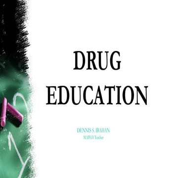 Drug Awareness Presentation | PPTX
