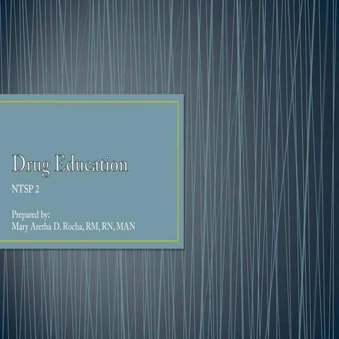 Drug education | PPT