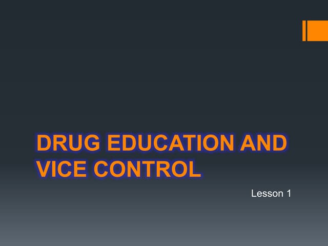 MAPEH 9 - Health - Drugs of Abuse (The Six Classifications of Drugs of ...