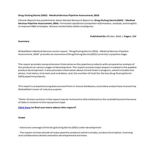 Drug eluting stents | DOCX