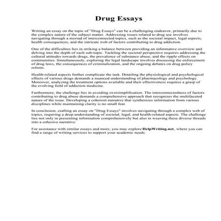 Drug Essays.pdf