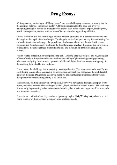 Essay Drugs.pdf
