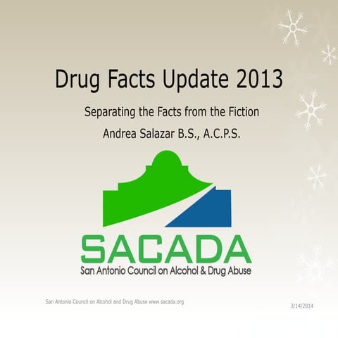 Drug facts update 2013 | PPT
