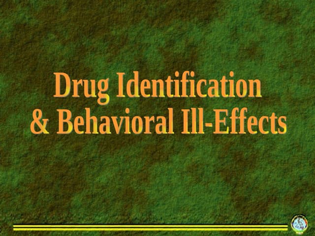 DRUG ABUSE PREVENTION PRESENTATION | PPT