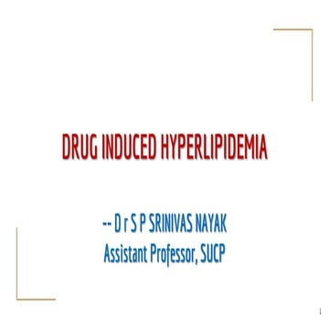 Drug induced hyperlipidemia | PPTX | Endocrine and Metabolic Diseases ...