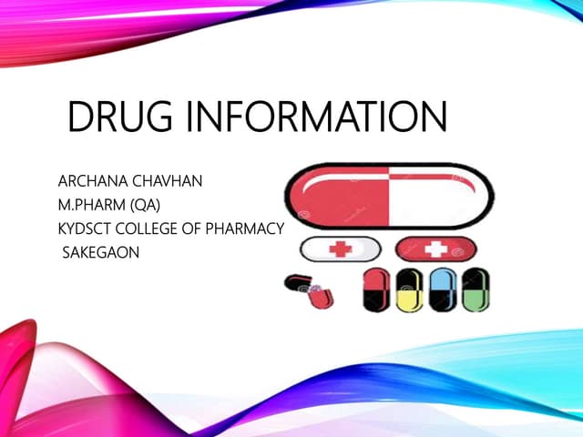 Drug information services | PDF