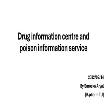 Drug information centre and poison information service.pdf