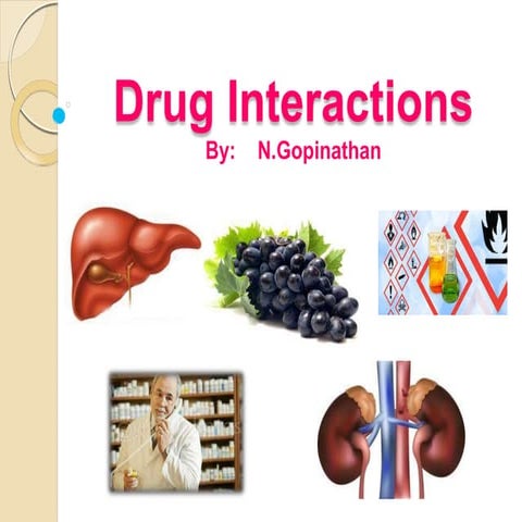 Drug interactions their types, examples and role | PPT