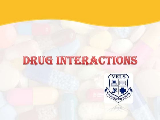 Drug interactions their types, examples and role | PPT | Substance ...