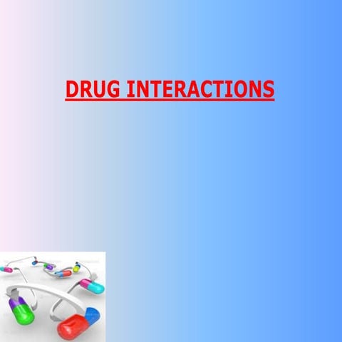 Drug Interactions.ppt hospital and clinical pharamcy | PPT