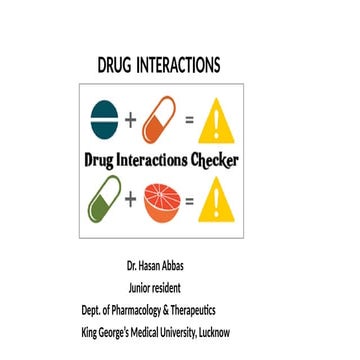 DRUG INTERACTIONS AND FACTORS CONTRIBUTING DRUG INTERACTIONS | PPTX