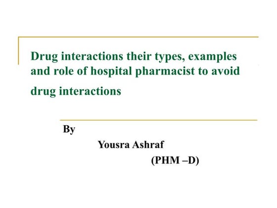 drug-drug interaction | PPT