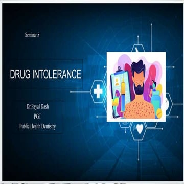 Drug intolerance | PPTX