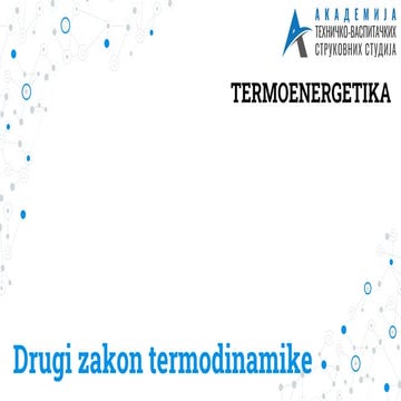 Drugi zakon termodinamike.Drugi zakon termodinamike | PDF