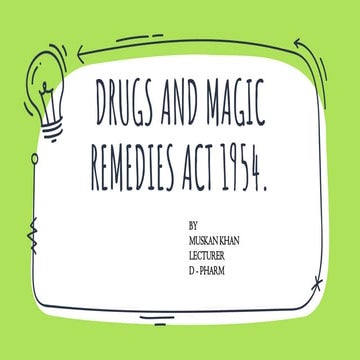 Drug & Magic Remedies Act..pptx