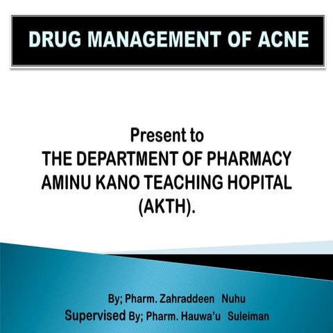 Drug Management and treatment of Acne vulgaris. | PDF