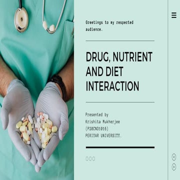 Nutrient drug interaction | PPT