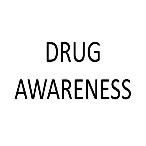 Drug awarness with images | PPTX