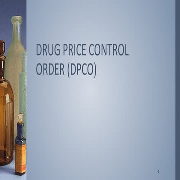 Drug Price Control Order -2013 | PPTX