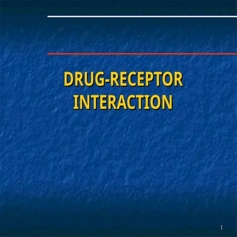 pharmacology DRUG RECEPTOR INTERACTIONS.ppt