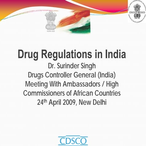 Drug Regulations in India Dr Surinder Singh.pdf
