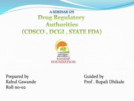 Central drug standard control organisation | PPTX