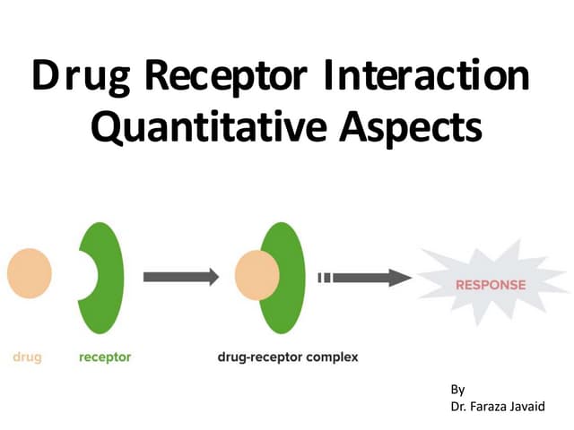 Quantitative aspects of drug receptor interaction | PPTX