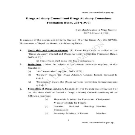 Drugs Advisory-Council & Drugs-Advisory-Committee(2037-1970) | PDF