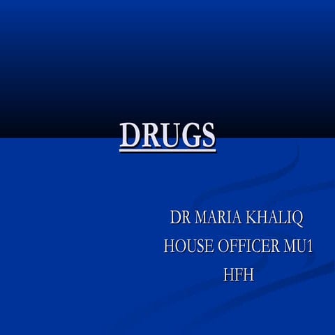 Drugs 2 | PPT