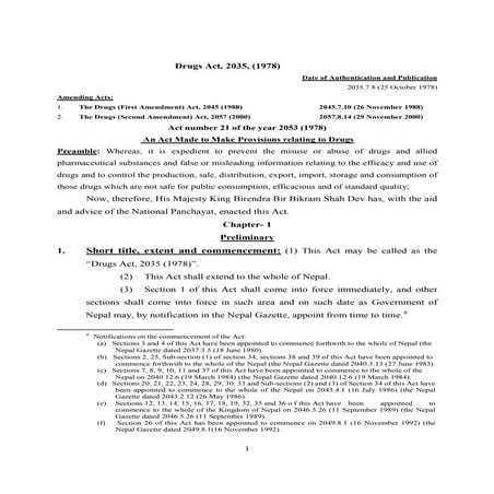 Nepal Drugs_Act_2035. | PDF