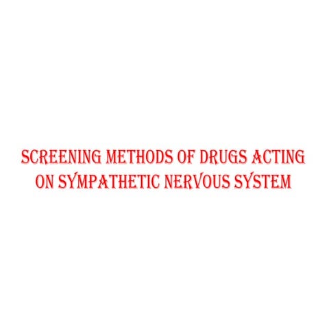 Effect of drugs on frog's heart perfusion | DOCX