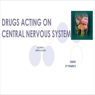 Drugs and substances with disulfiram like reactions | PPTX
