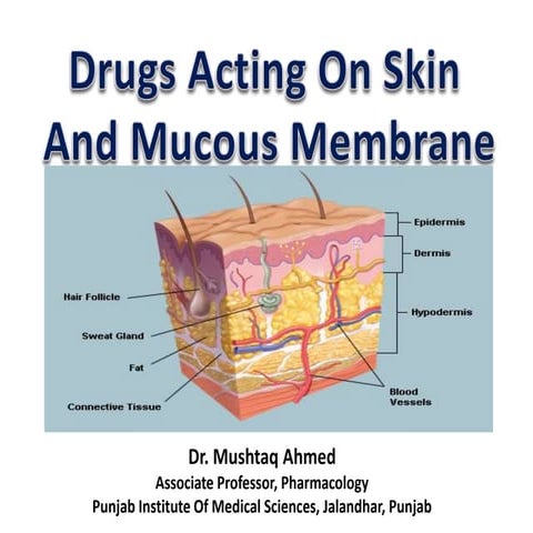 Drugs acting on skin | PPTX