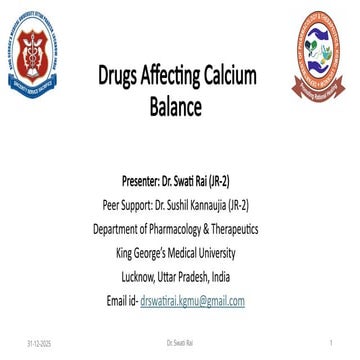 Drugs Affecting Calcium Balance and Vit D Analogues.pptx