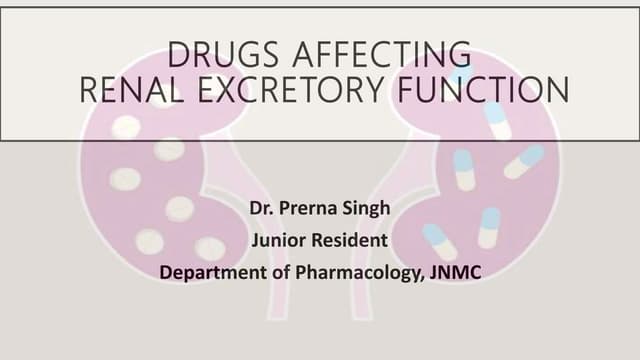 Diuretics: Pharmacology | PPTX