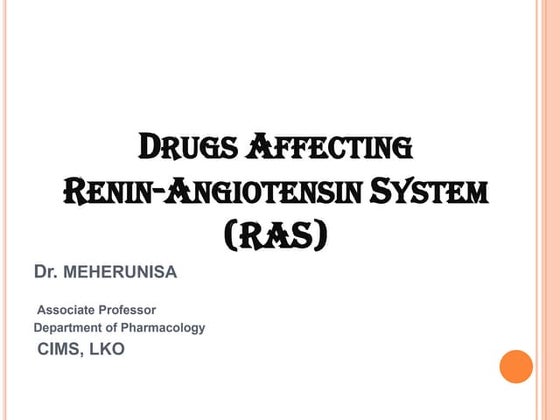 Renin Angiotensin Aldosterone System Raaspptx