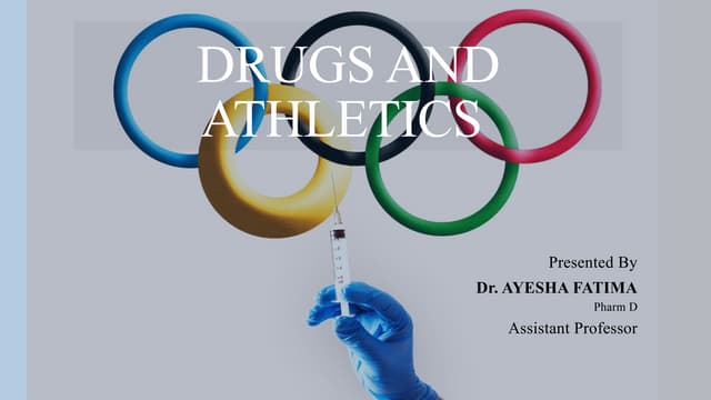 Drugs in sport | PPTX