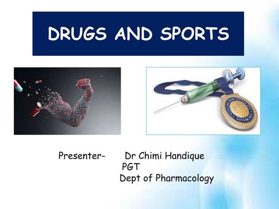 GCSE PE Revision: Drugs in sport | PPT