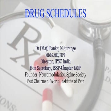 Drug scheduling in india | PDF