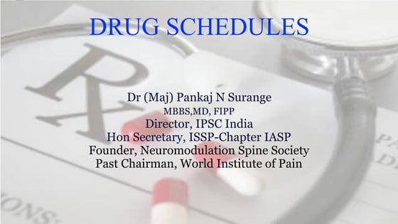 Schedules of drugs | PPT