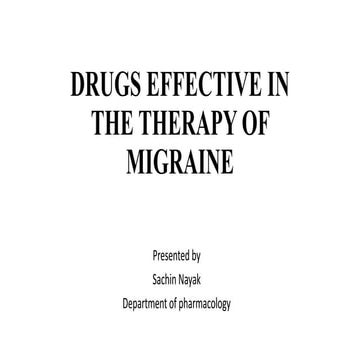 DRUGS EFFECTIVE IN THE THERAPY OF MIGRAINE.pptx