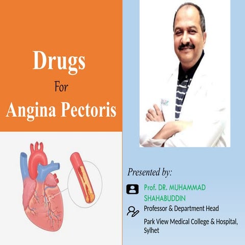 Drugs for Angina Pectoris on emergency condition.pptx