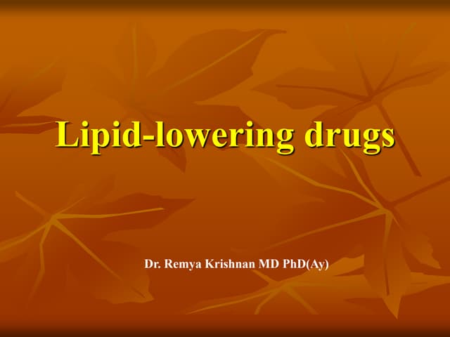 Hyperlipidemia | PPTX